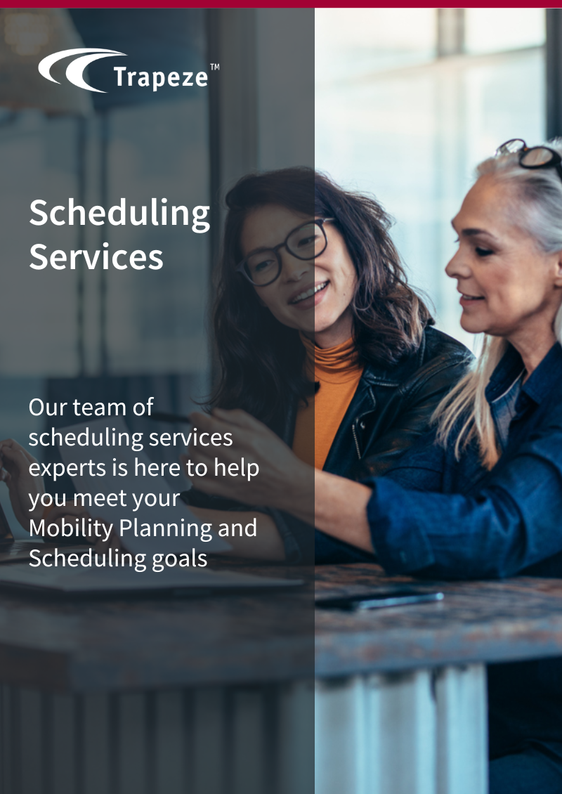 Scheduling Services | Trapeze Group Info Sheet